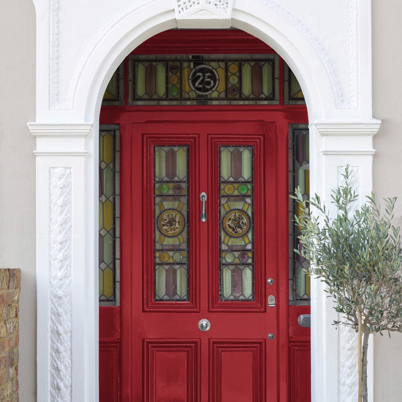 Sandtex 10 Year Exterior Gloss Wood & Metal Paint 750ml Pillar Box Red ...