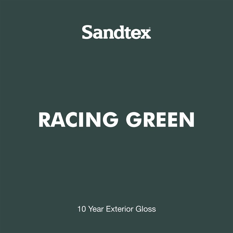 Sandtex 10 Year Exterior Gloss Wood & Metal Paint 750ml Racing Green ...