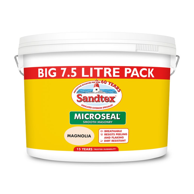 Sandtex 7.5L Ultra Smooth Masonry Paint - Magnolia - Intu-DIY ...