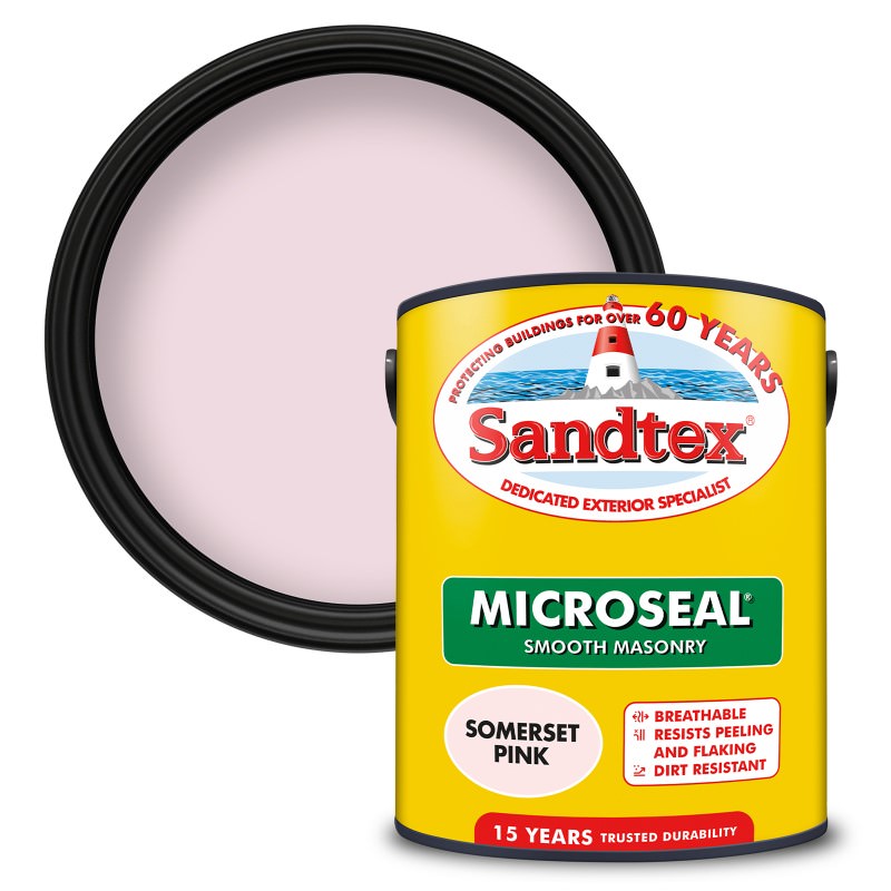Sandtex 5L Ultra Smooth Masonry Paint Somerset Pink - Intu-DIY ...