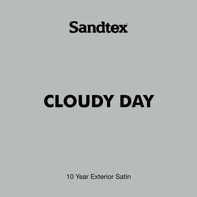 Sandtex 10 Year Exterior Satin Wood & Metal Paint 750ml Cloudy Day ...